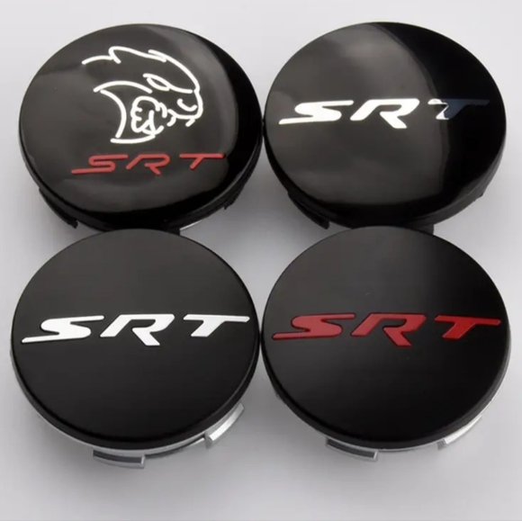 Other | Set 4 Dodge Hub Center Hell Cat Srt 63mm Wheel Caps Challenger ...